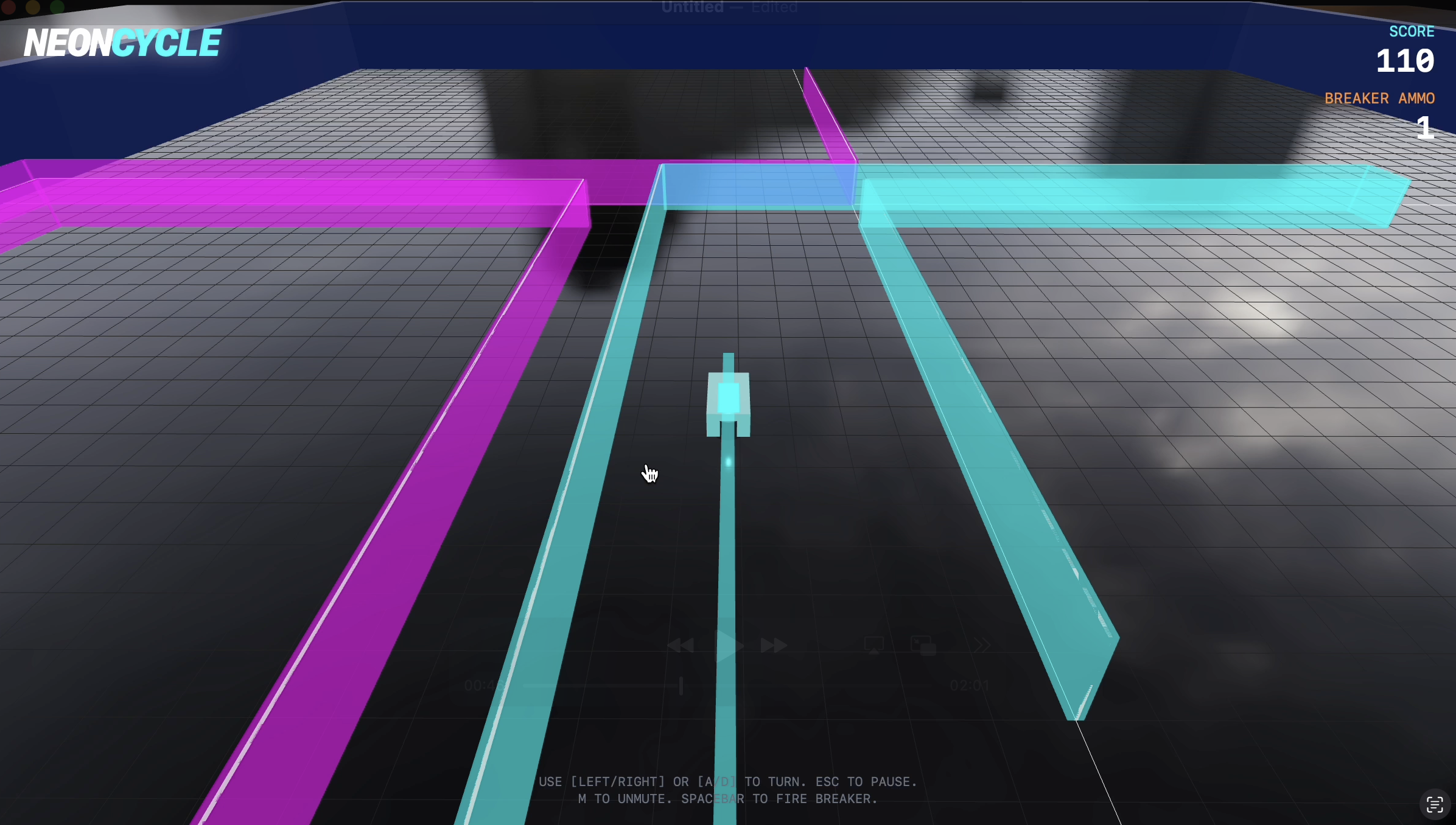 Neon Cycle: Tron Style Light Cycle Game | Tom Church